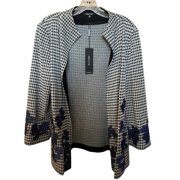 Misook | Jackets & Coats | Nwt Misook Heritage Fit Open Front Knit ...